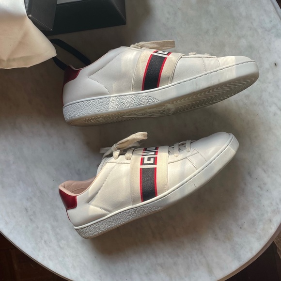 Gucci | Shoes | Gucci Ace White Sneakers | Poshmark